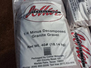 Sand & Gravel Suppliers, Decomposed Granite: Marble Falls, TX: Collier ...